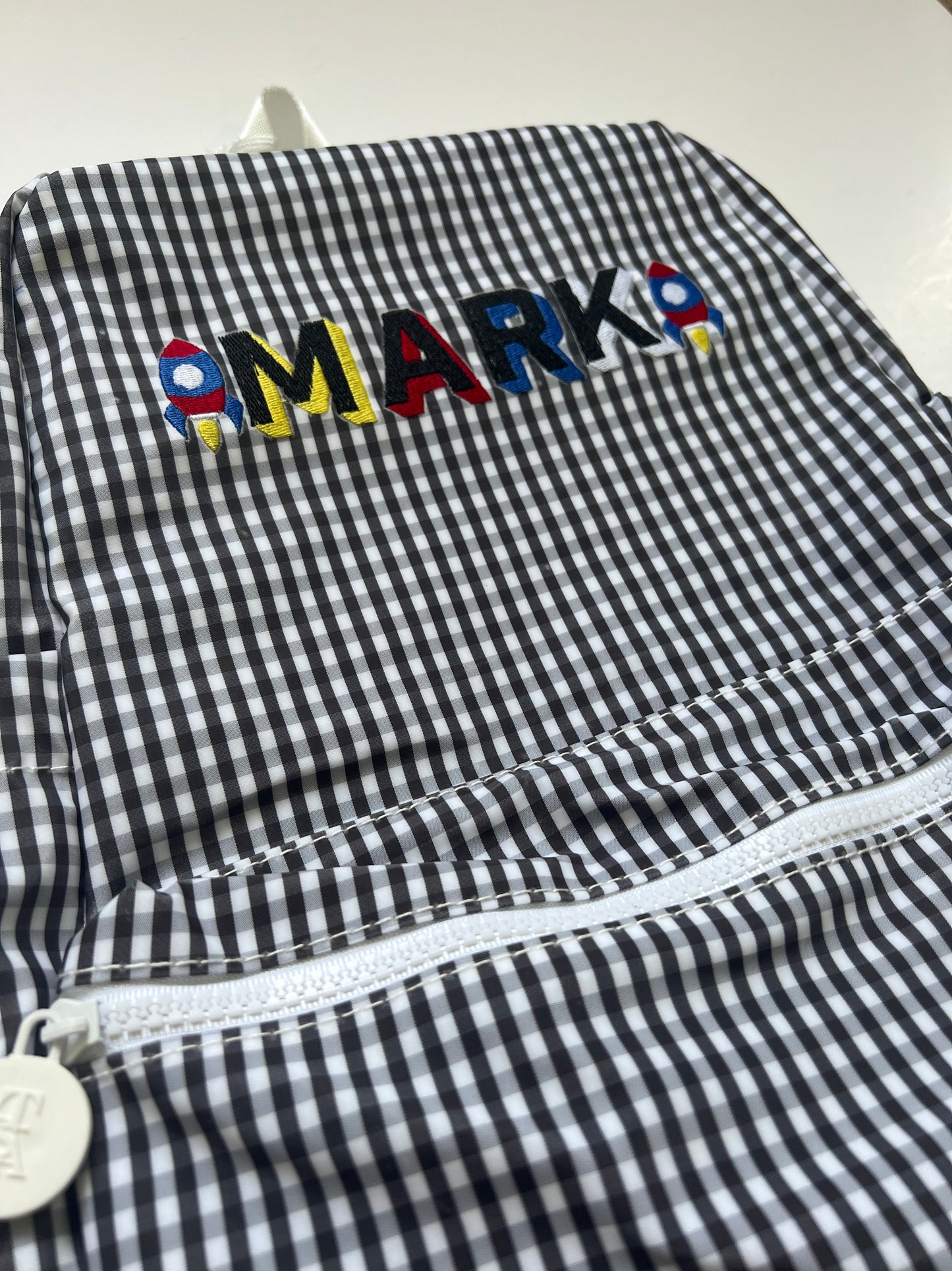 TRVL Design Printed Backpack – PAC Trade Embroidery